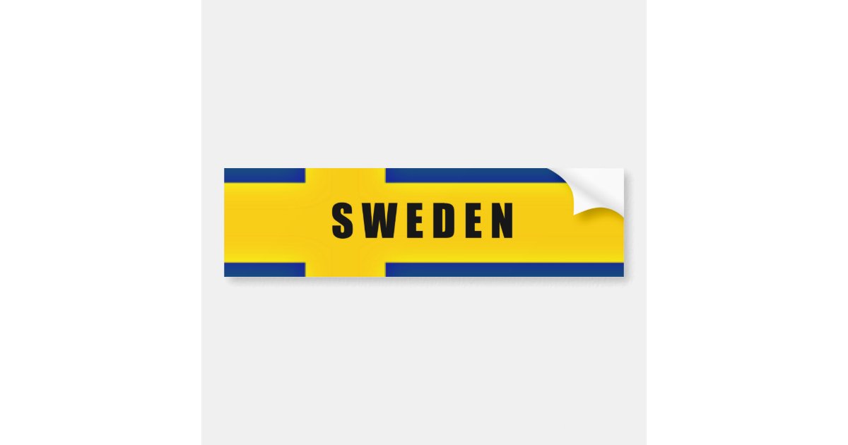 Flag of Sweden Bumper Sticker | Zazzle