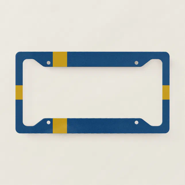 Flag of Sweden License Plate Frame | Zazzle
