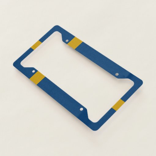 Flag of Sweden License Plate Frame | Zazzle