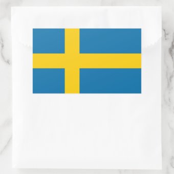 Flag of Sweden Rectangular Sticker | Zazzle