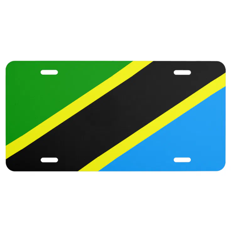 Flag of Tanzania License Plate | Zazzle