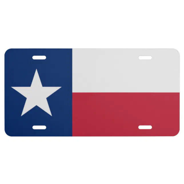 Flag of Texas License Plate | Zazzle
