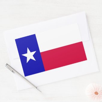 Flag of Texas Rectangular Sticker | Zazzle
