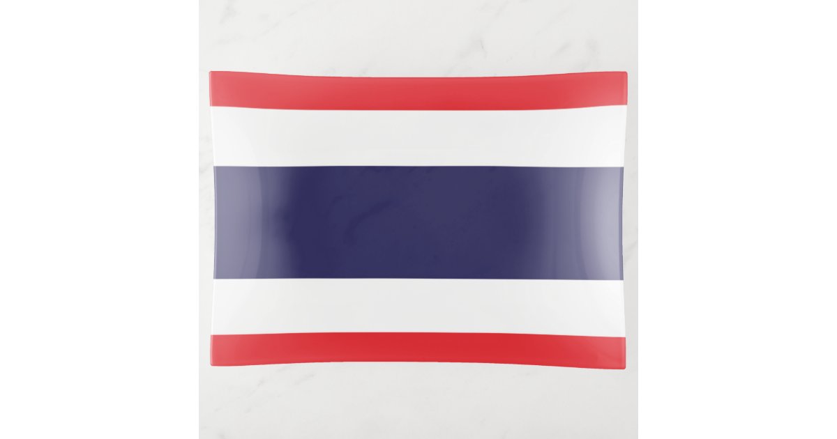 Flag of Thailand Trinket Tray | Zazzle