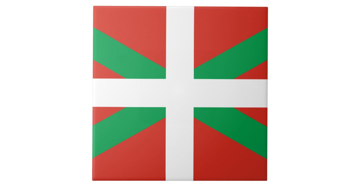 Flag of the Basque Country Ceramic Tile | Zazzle