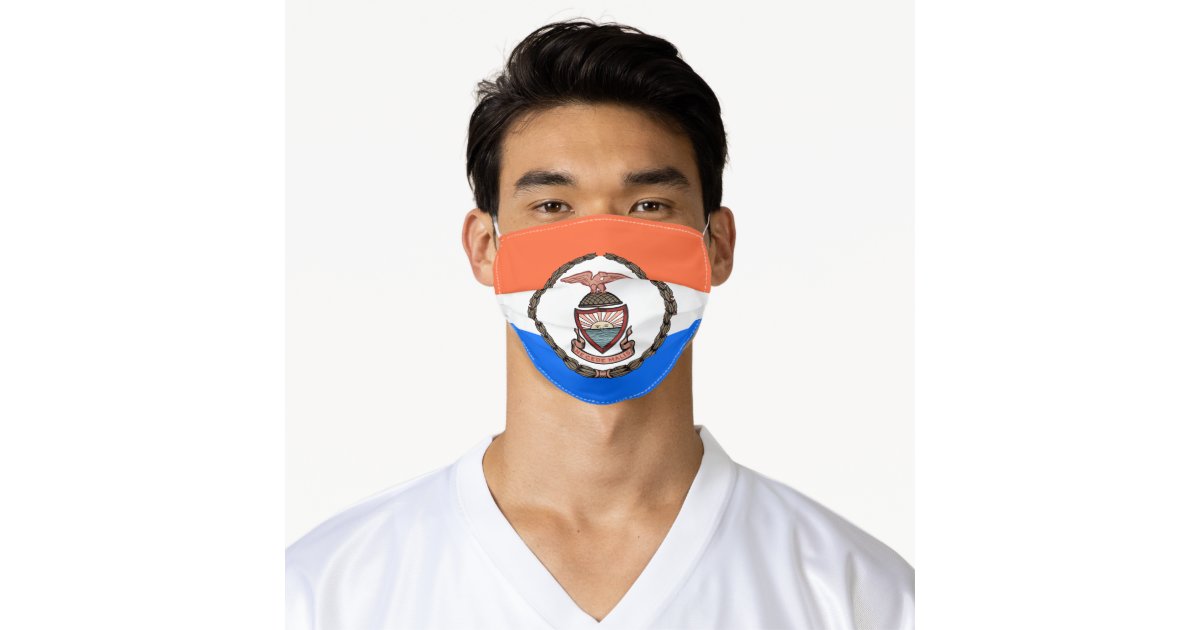 Flag of the Bronx (Borough in New York City) Adult Cloth Face Mask | Zazzle
