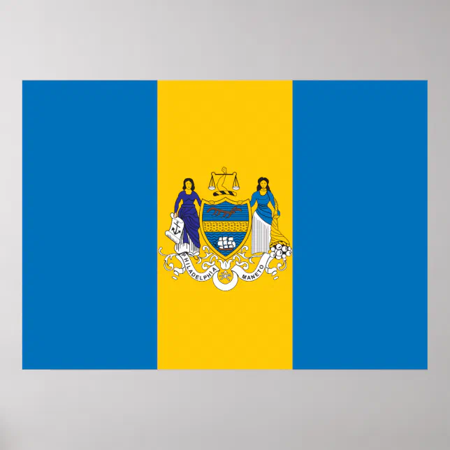 Flag of the city of Philadelphia Poster | Zazzle