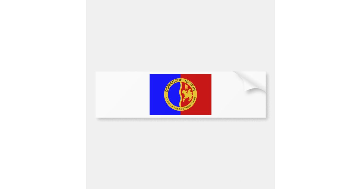 Flag of the Comanche Nation Bumper Sticker | Zazzle