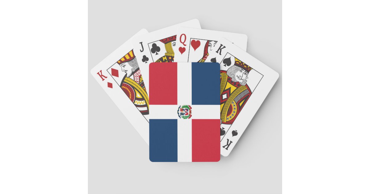 Flag of the Dominican Republic Poker Cards | Zazzle
