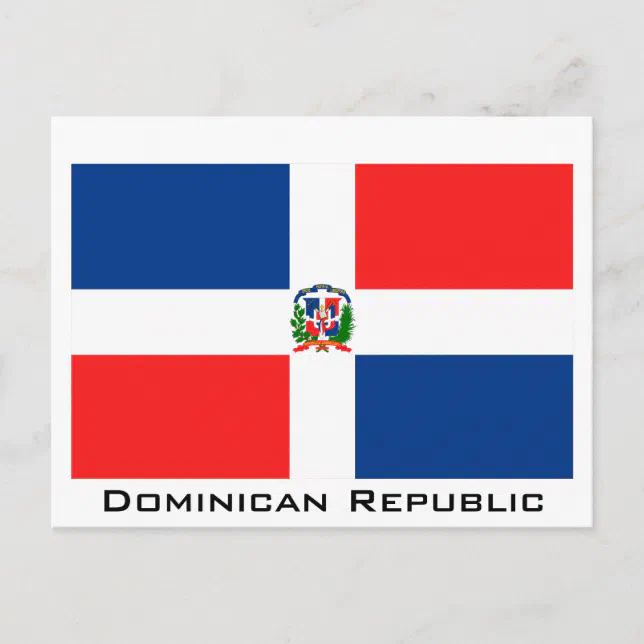 Flag of the Dominican Republic Postcard | Zazzle