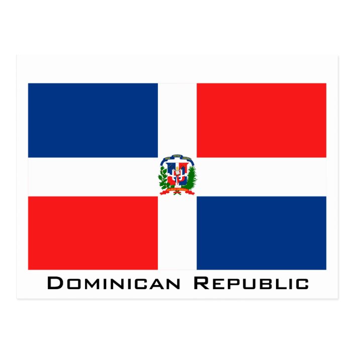 Flag of the Dominican Republic Postcard | Zazzle.com