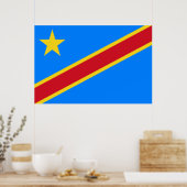 Flag of the DRC (Democratic Republic of the Congo) Poster | Zazzle
