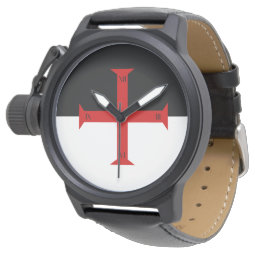 Flag of the Knights Templar Watch | Zazzle