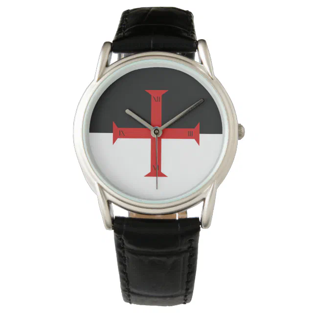 Flag of the Knights Templar Watch | Zazzle