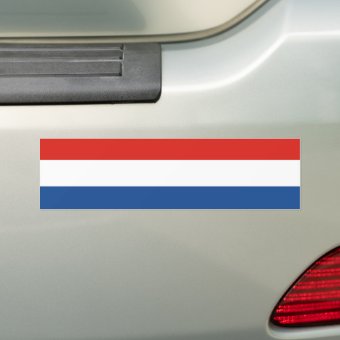 Flag of the Netherlands Bumper Sticker | Zazzle