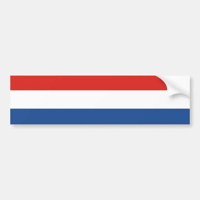 Flag of the Netherlands Bumper Sticker | Zazzle