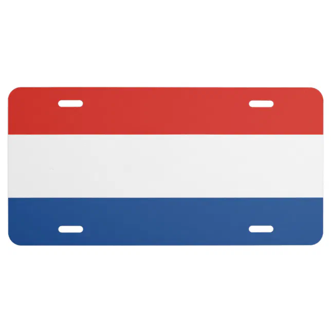 Flag of the Netherlands License Plate | Zazzle