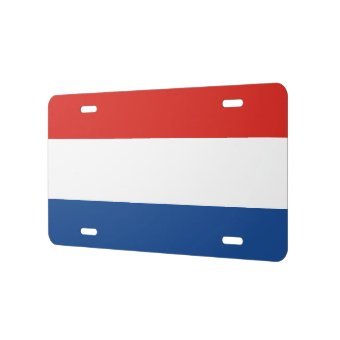 Flag of the Netherlands License Plate | Zazzle