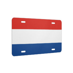 Flag of the Netherlands License Plate | Zazzle