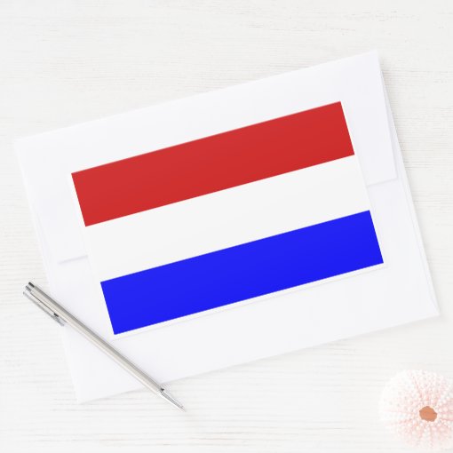 Flag of the Netherlands Rectangular Sticker | Zazzle