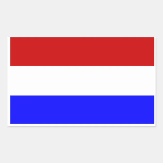 Flag of the Netherlands Rectangular Sticker | Zazzle