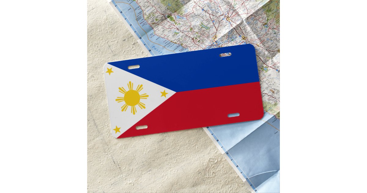 Flag of the Philippines License Plate | Zazzle