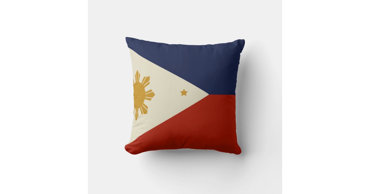 Flag of the Philippines Throw Pillow | Zazzle