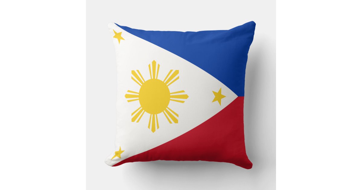 Flag of the Philippines Throw Pillow | Zazzle