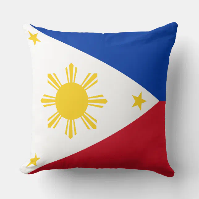 Flag of the Philippines Throw Pillow | Zazzle