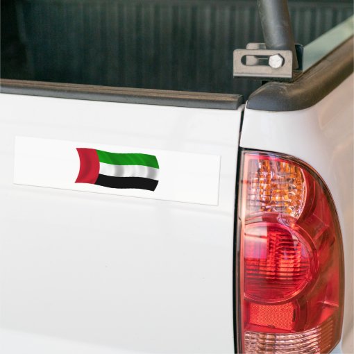 Flag of the United Arab Emirates Bumper Sticker | Zazzle