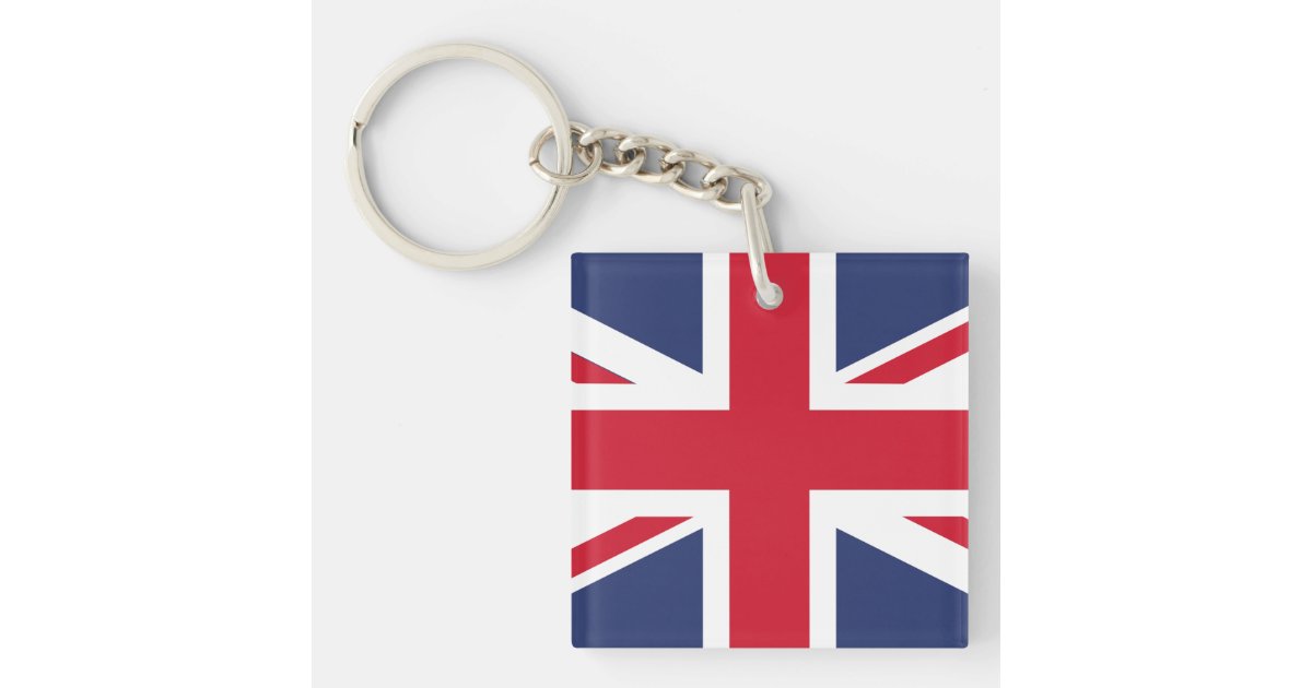 Flag of the United Kingdom Keychain | Zazzle