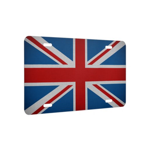 Flag of the United Kingdom License Plate | Zazzle
