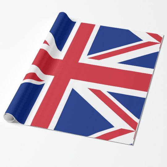 Flag of the United Kingdom. The Union Jack. Wrapping Paper | Zazzle.com