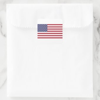 Flag of the United States - American USA US Flag Square Sticker | Zazzle