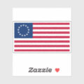 Flag of the United States-Betsy Ross flag (1792) Sticker | Zazzle