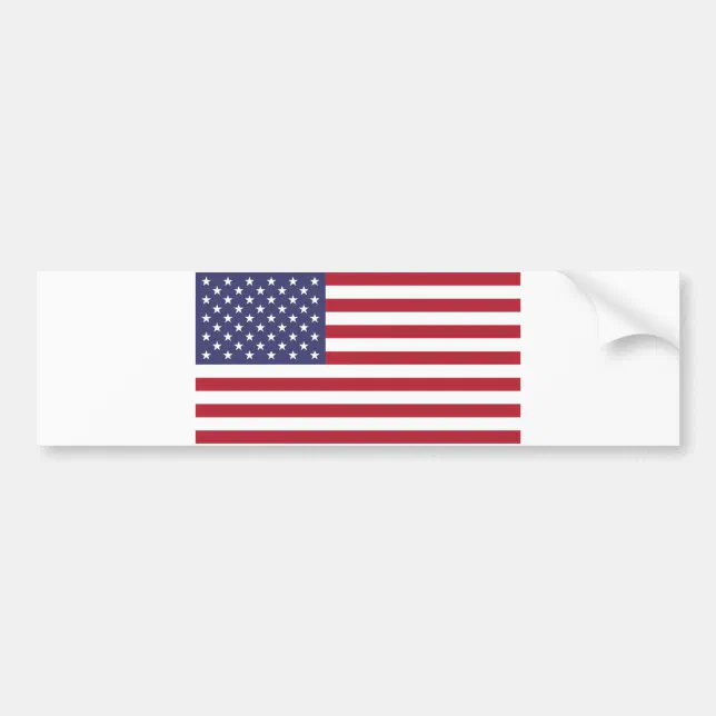 Flag of the United States Bumper Sticker | Zazzle