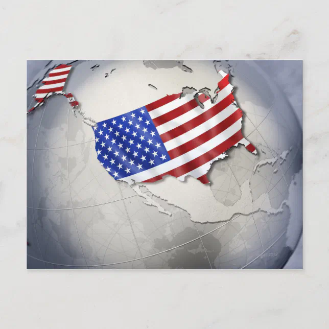 Flag of the USA Postcard | Zazzle