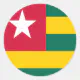 Flag of Togo Classic Round Sticker | Zazzle
