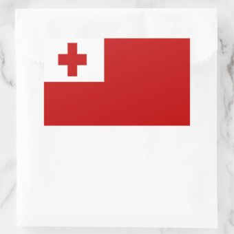 FLAG OF TONGA RECTANGULAR STICKER | Zazzle