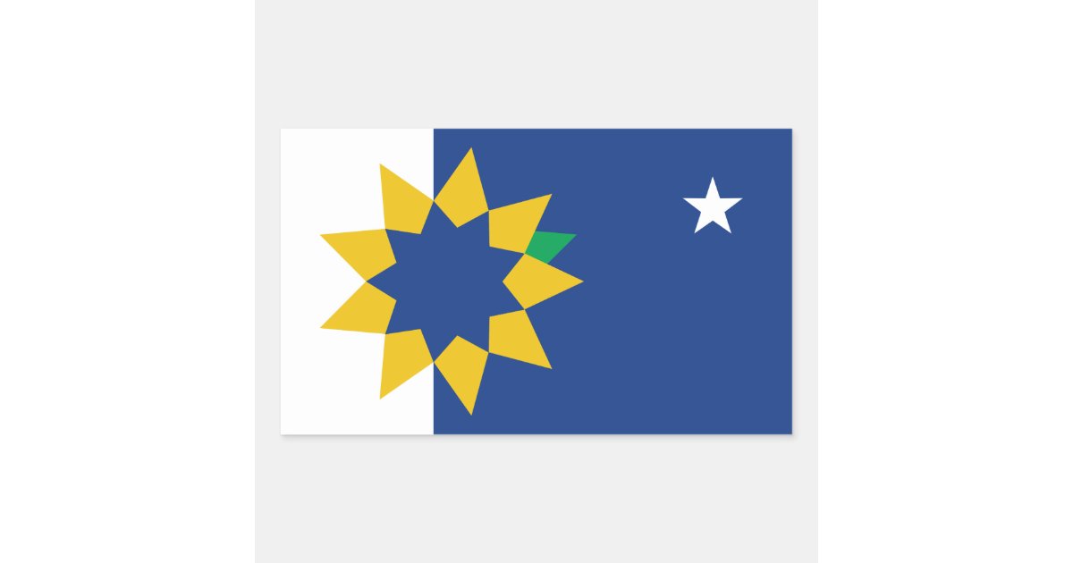 Flag of Topeka, Kansas Rectangular Sticker | Zazzle