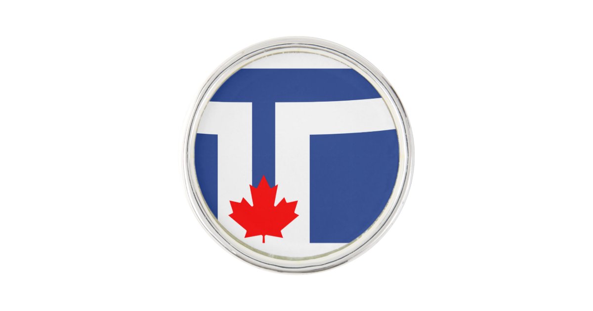 Flag of Toronto, Ontario Lapel Pin | Zazzle