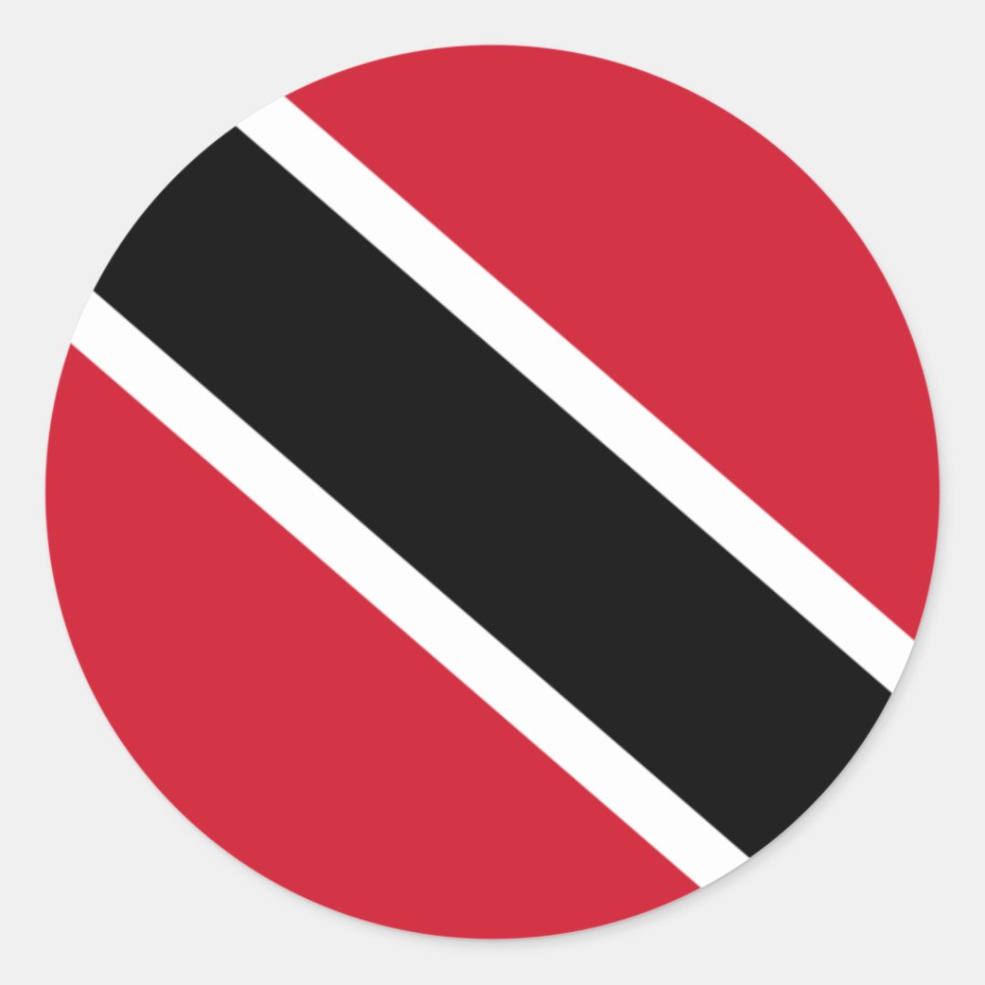 Flag of Trinidad and Tobago Classic Round Sticker | Zazzle