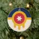 Flag of Tulsa, Oklahoma Ceramic Ornament | Zazzle