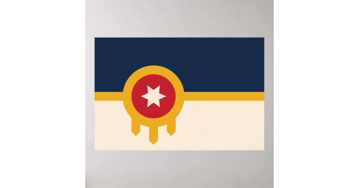 Flag of Tulsa (Oklahoma) Poster | Zazzle