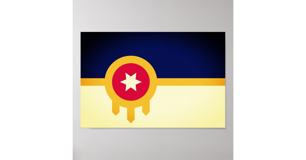 Flag of Tulsa, Oklahoma Poster | Zazzle