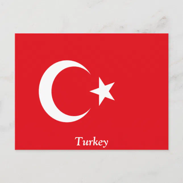 Flag of Turkey Postcard | Zazzle
