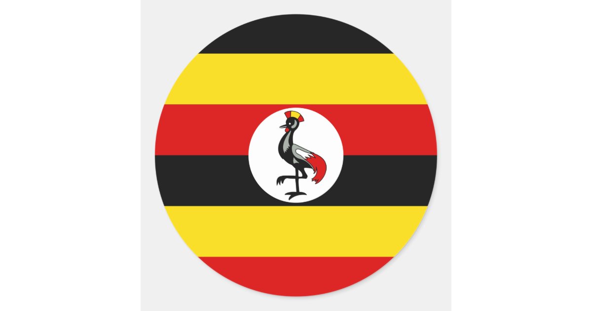 Flag of Uganda Sticker | Zazzle