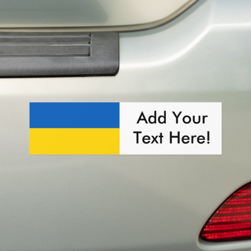 Flag of Ukraine Bumper Sticker | Zazzle