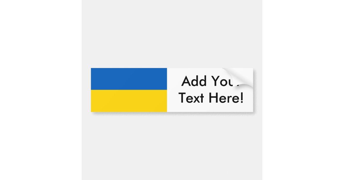 Flag of Ukraine Bumper Sticker | Zazzle