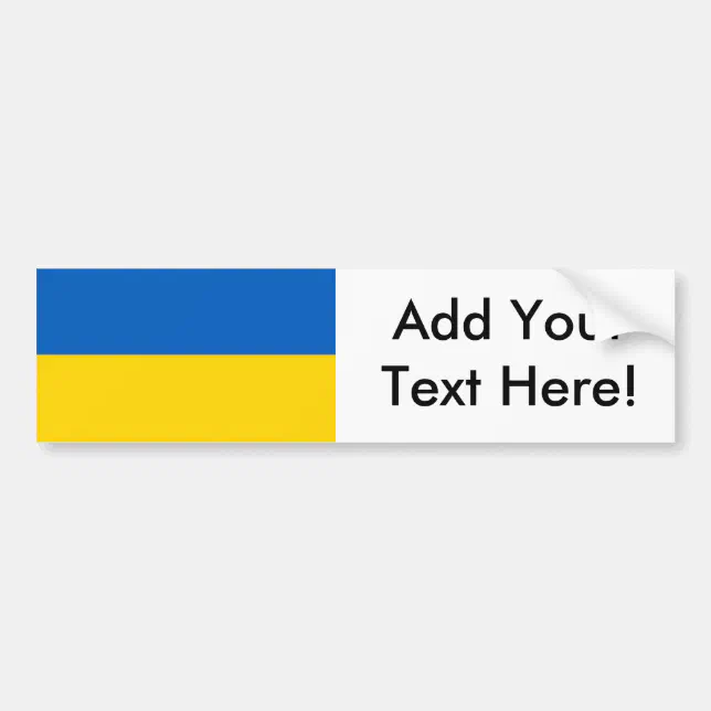 Flag of Ukraine Bumper Sticker | Zazzle